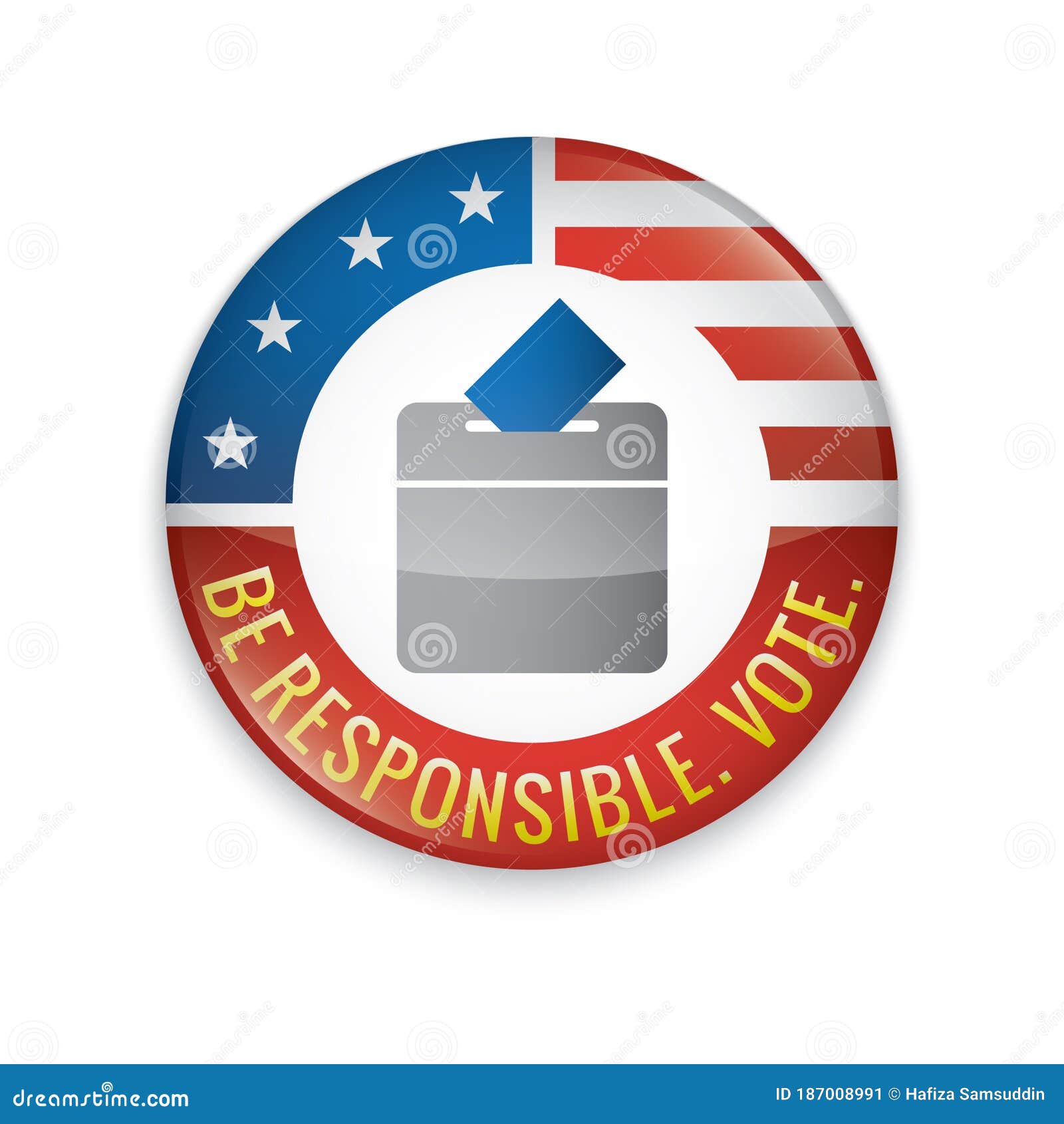 Vote Badge. Vector Illustration Decorative Design Stock Vector ...