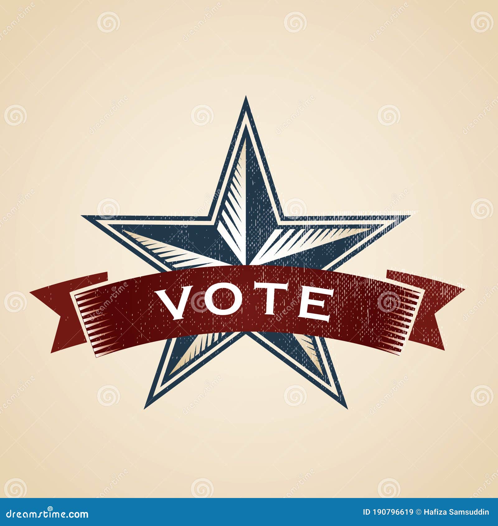 Vote Badge. Vector Illustration Decorative Design Stock Vector ...
