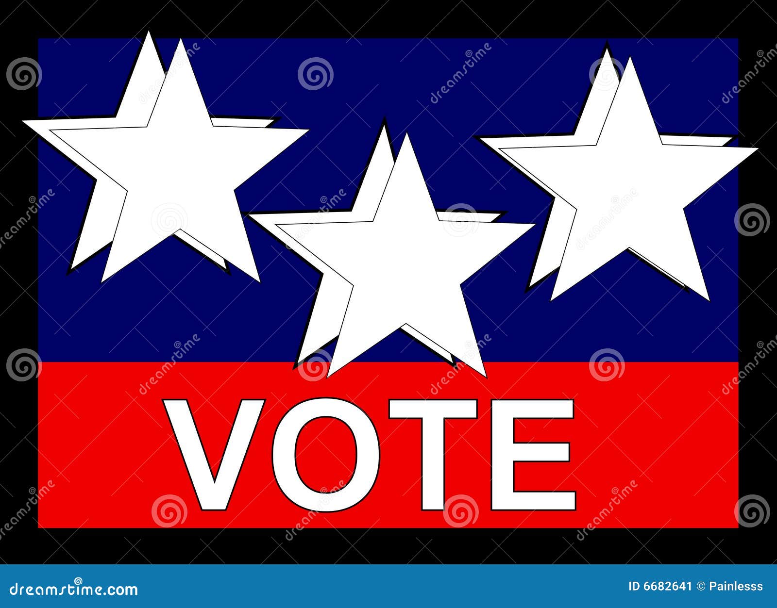 Vote banner stock illustration. Illustration of politics - 6682641
