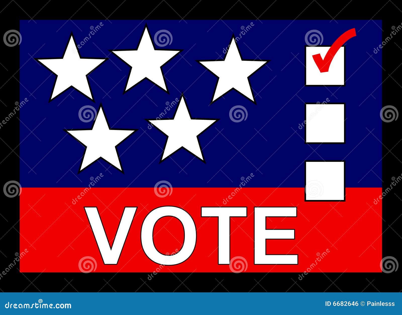 Vote banner stock illustration. Illustration of glory - 6682646