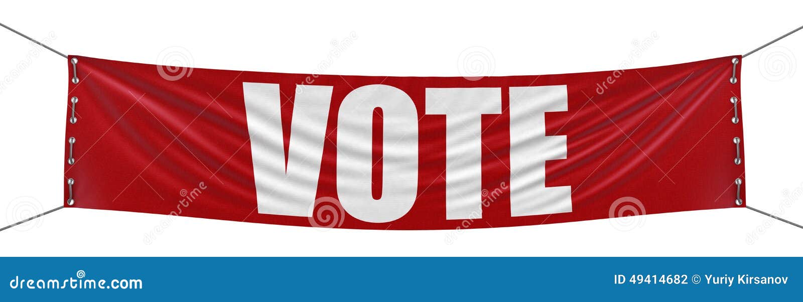 Vote Banner (clipping Path Included) Stock Illustration - Illustration ...