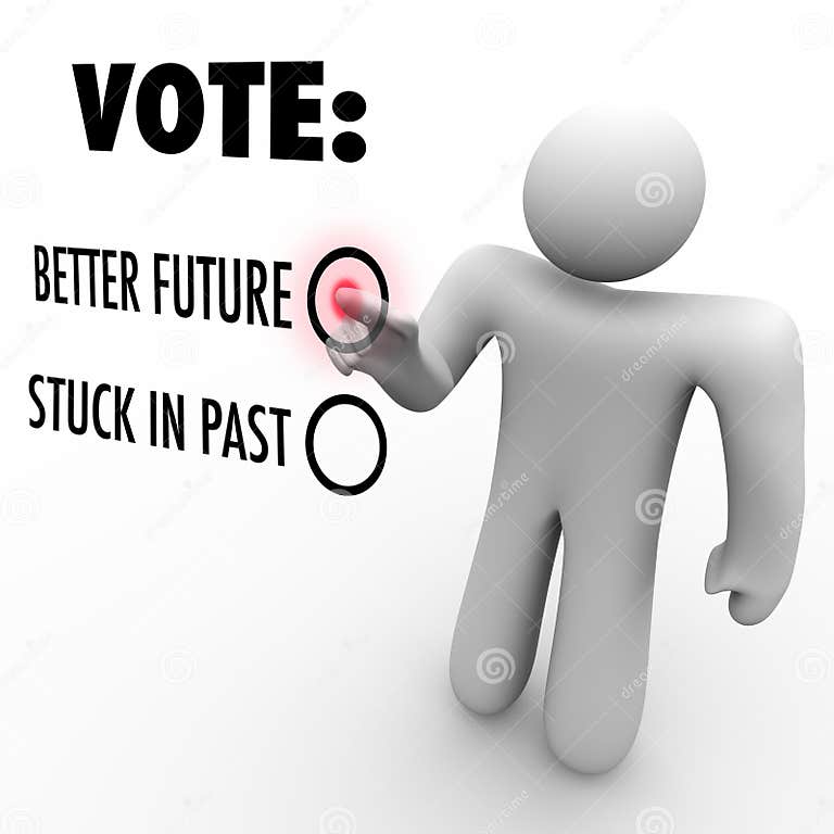 Vote for Better Future - Election for Change Stock Illustration ...