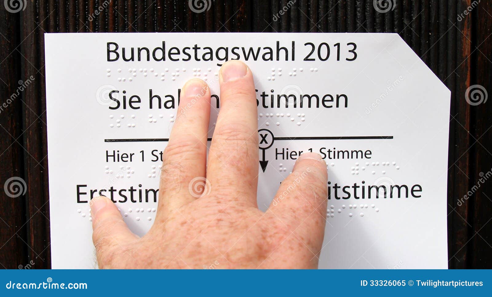 Vote stock image. Image of finger, braille, handicapped - 33326065