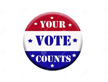 Vote button stock illustration. Illustration of civics - 23080255