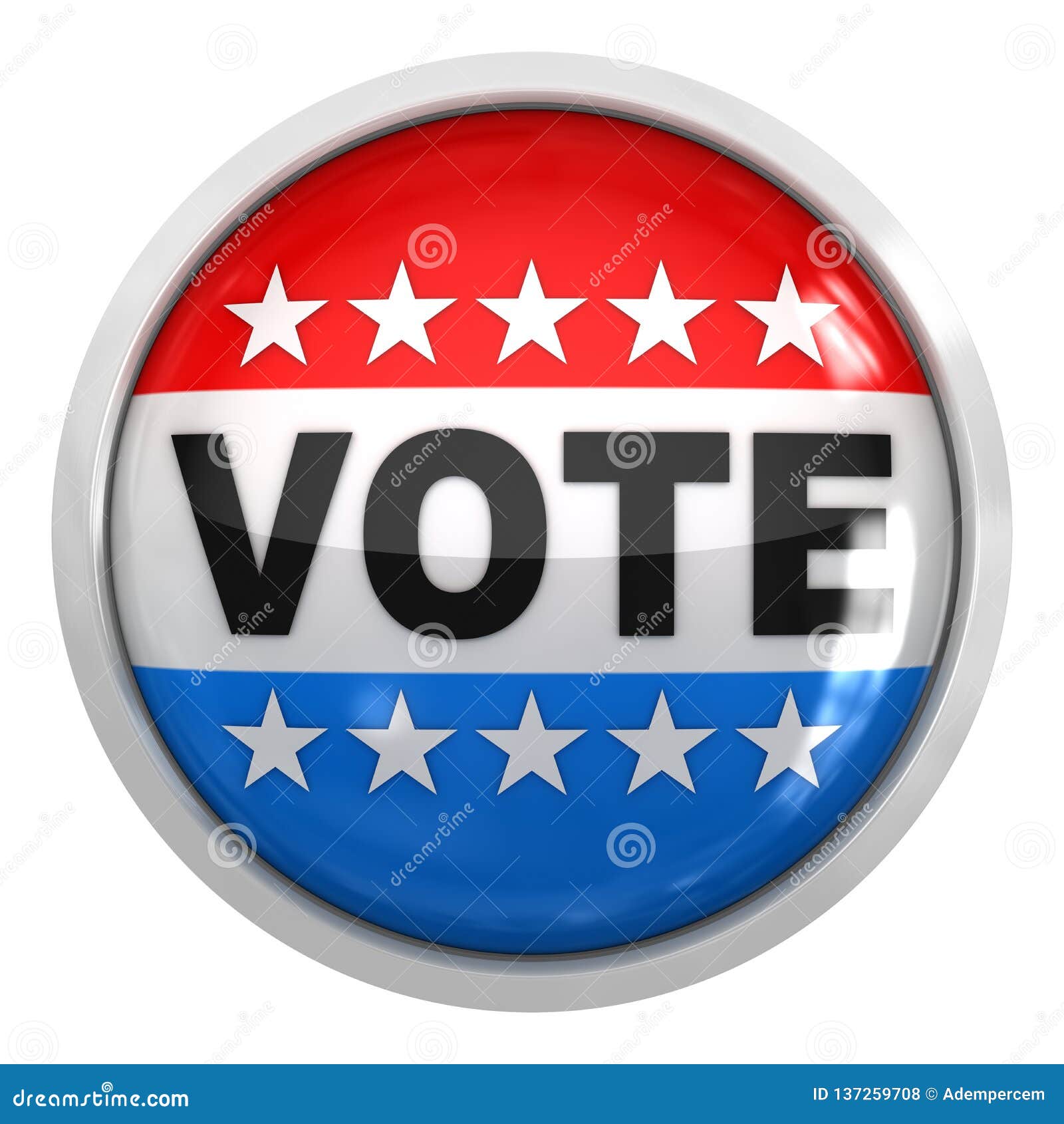 Isolated Vote button stock illustration. Illustration of republican ...