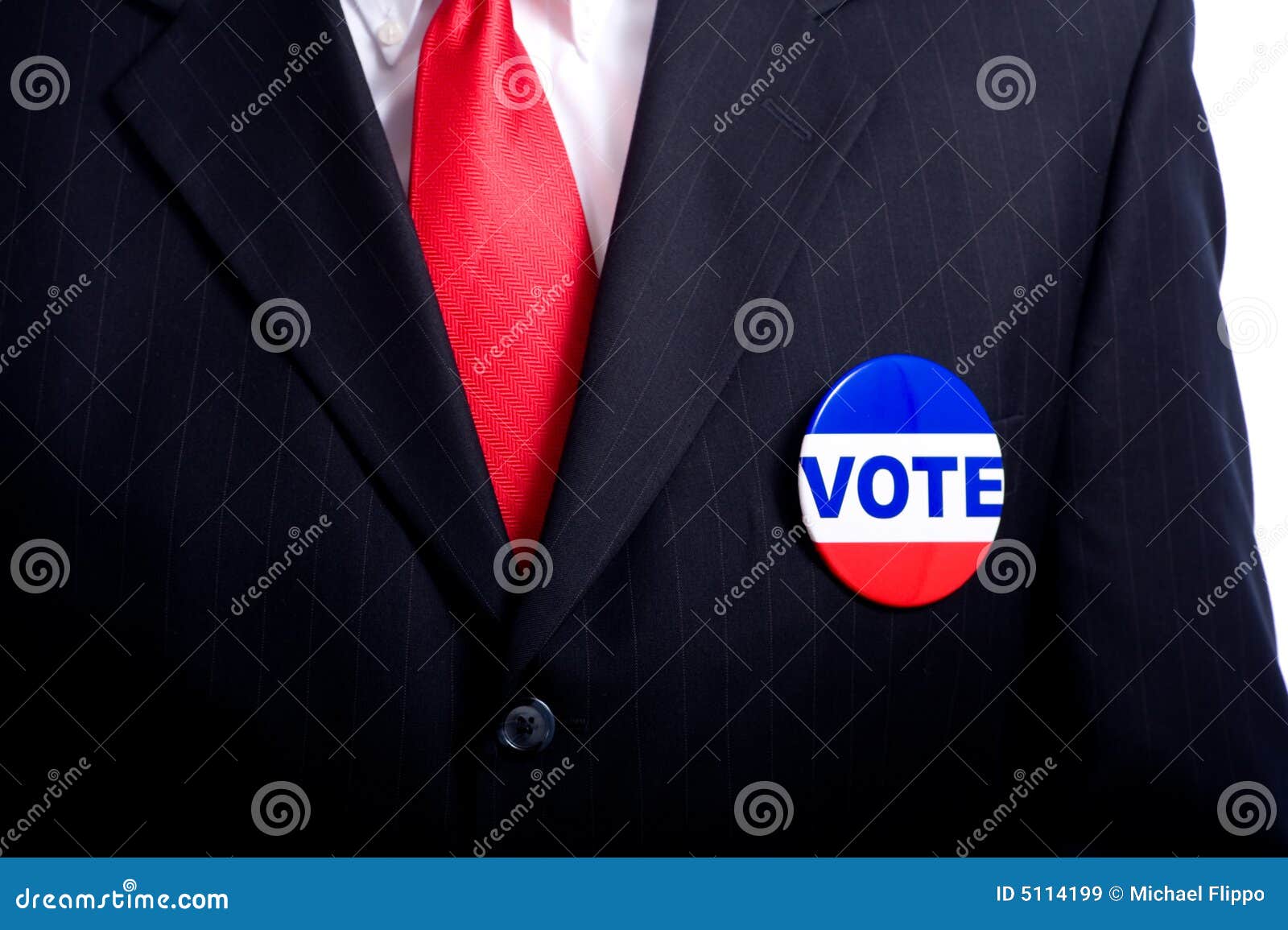 Vote Button on Man stock image. Image of states, fashion - 5114199