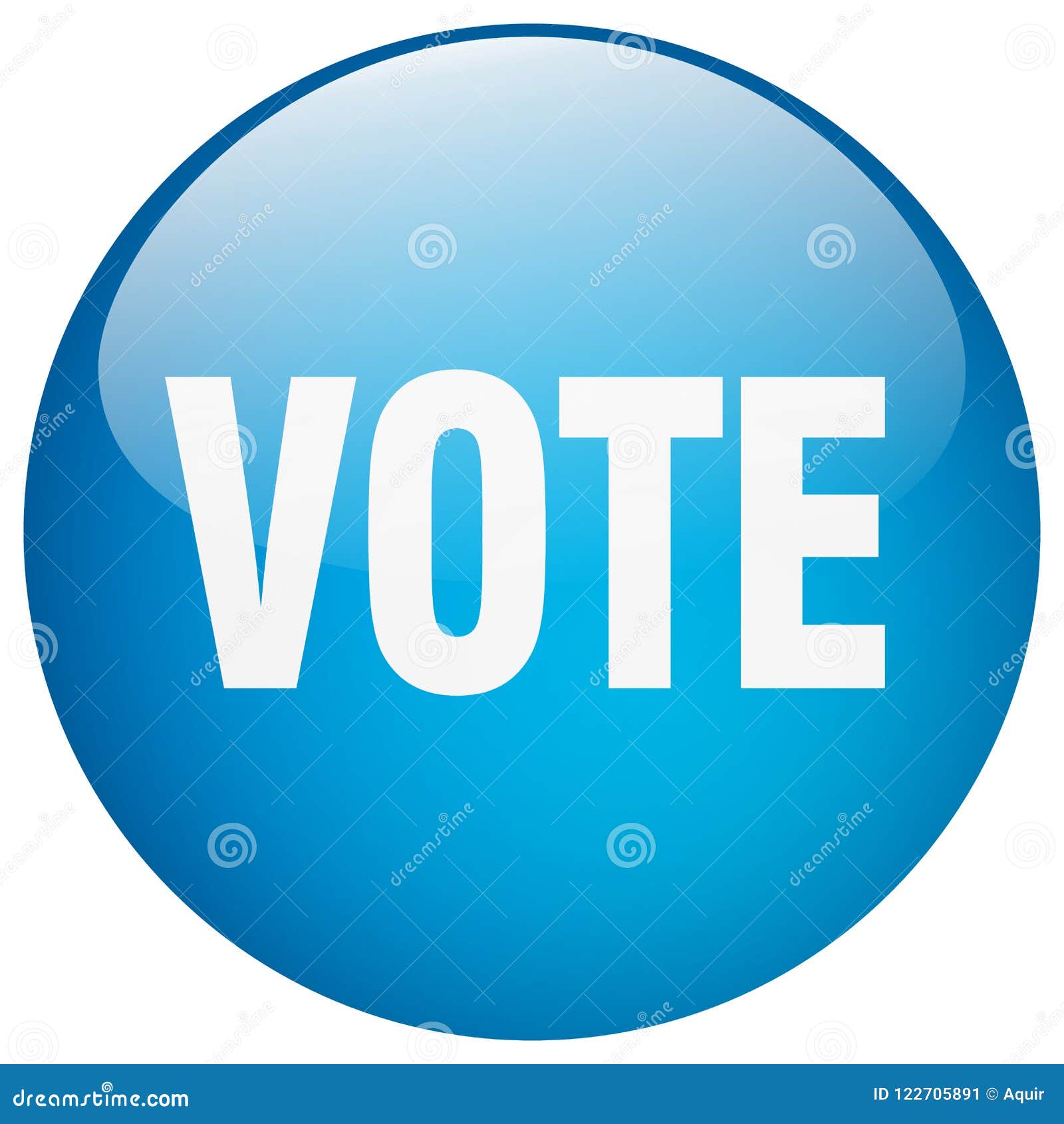 Vote button stock vector. Illustration of round, peeler - 122705891