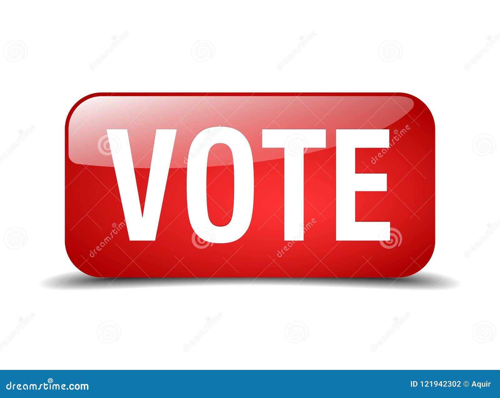 Vote button stock vector. Illustration of shiny, glass - 121942302