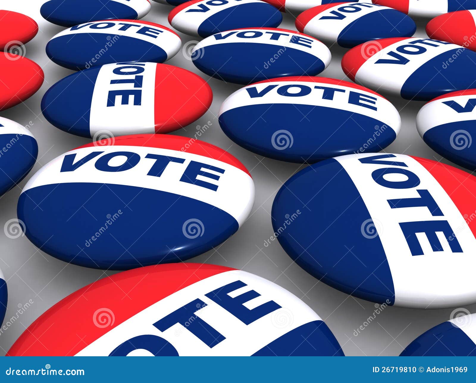 Vote buttons stock illustration. Illustration of blue - 26719810