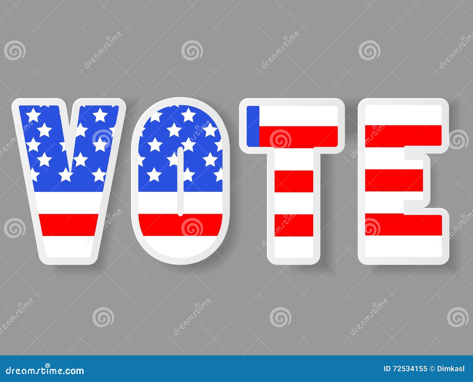 Vote Buttons with Red and Blue Colors. Stock Vector - Illustration of ...