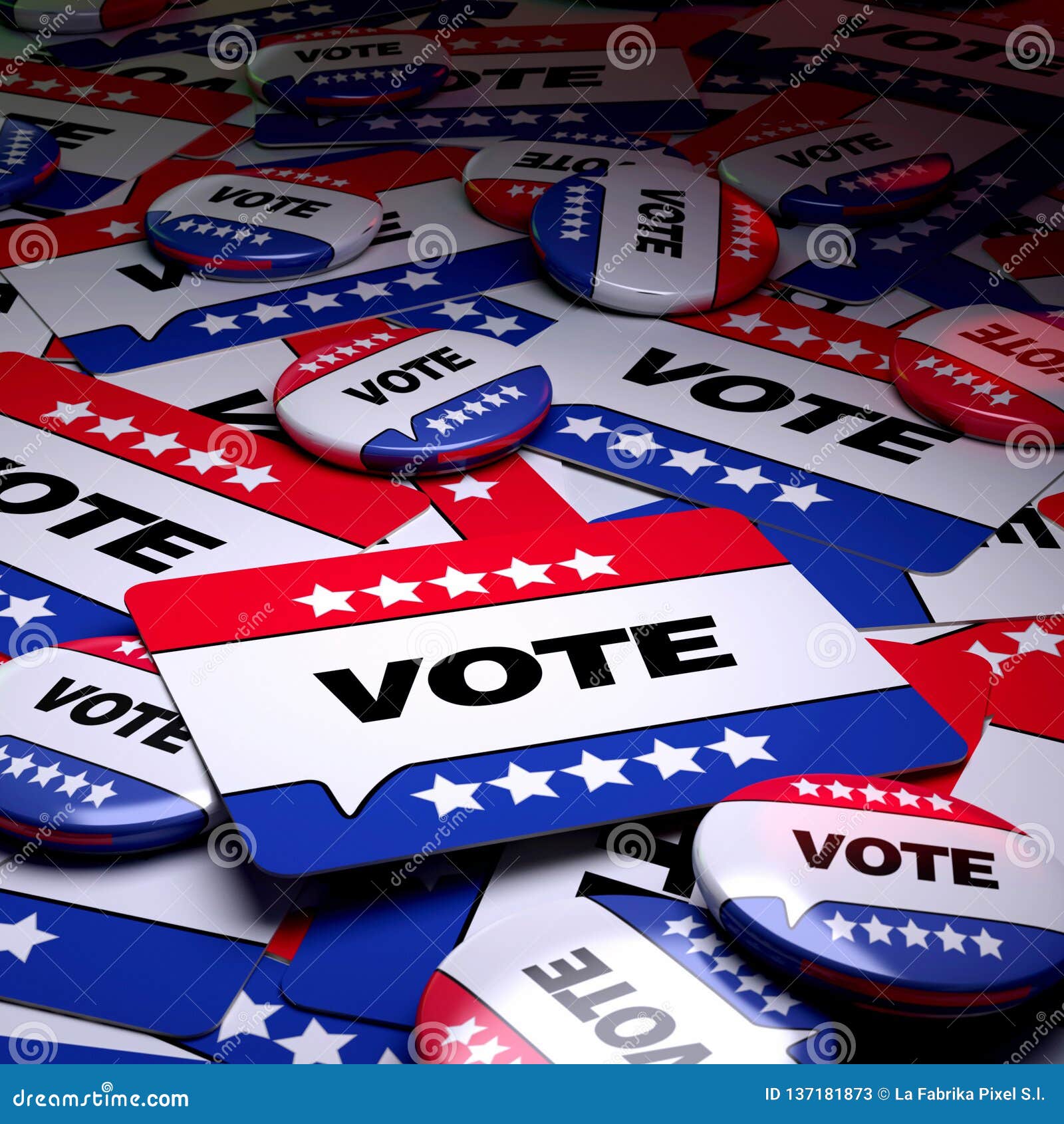 Vote campaign stock illustration. Illustration of support - 137181873