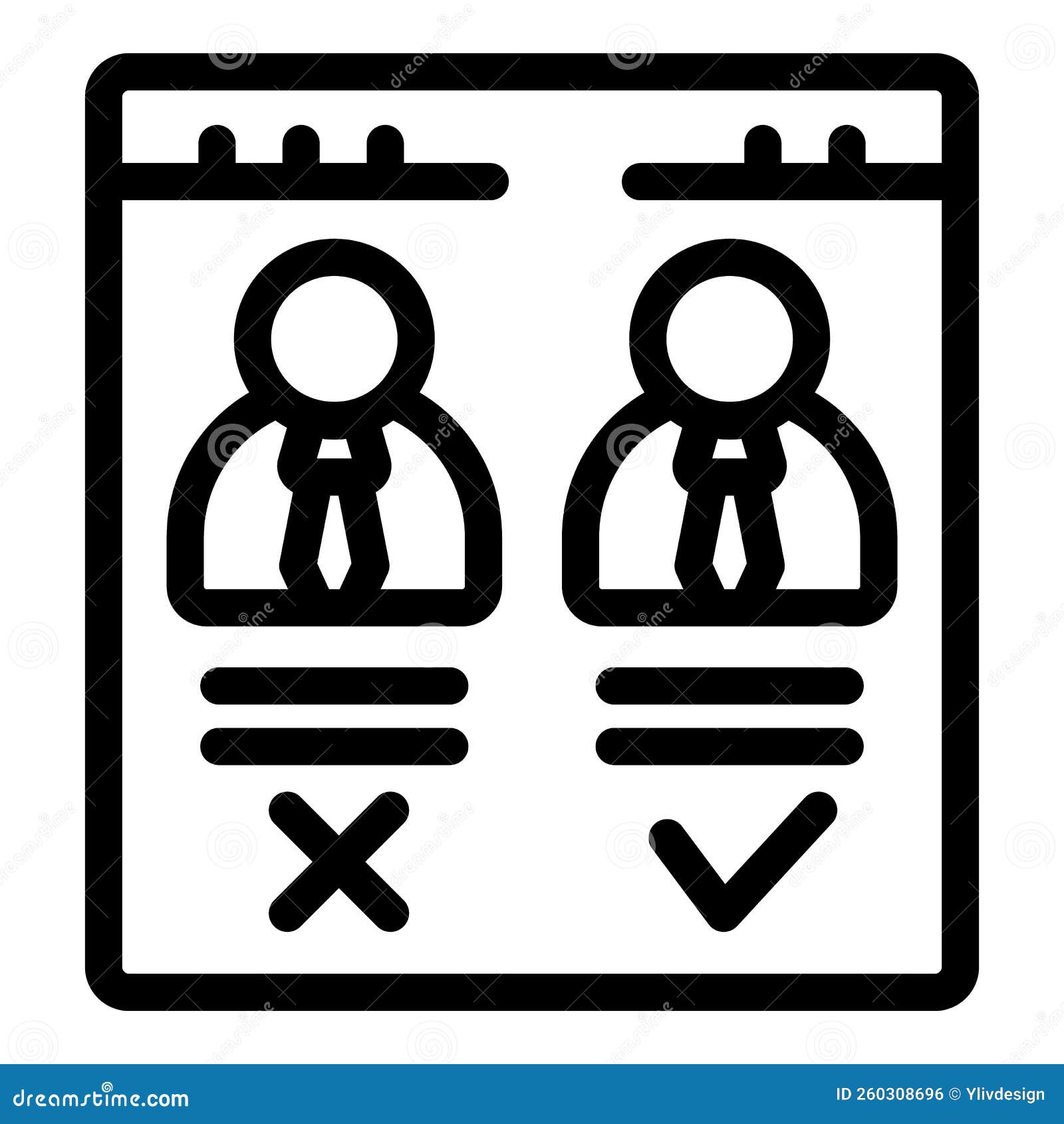 Vote Candidate Icon Outline Vector. Online Box Stock Vector ...