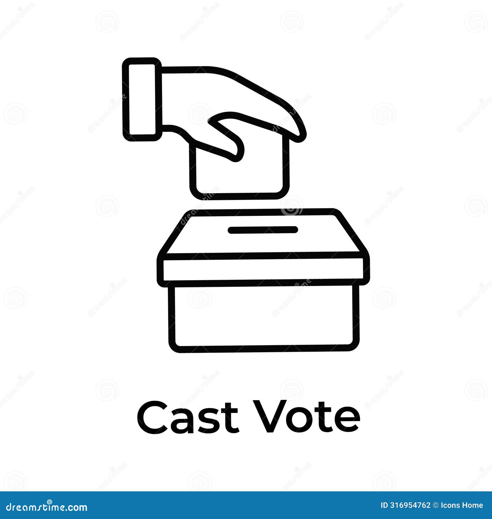 Vote Casting Icon Design, Ready To Use Vector Stock Vector ...