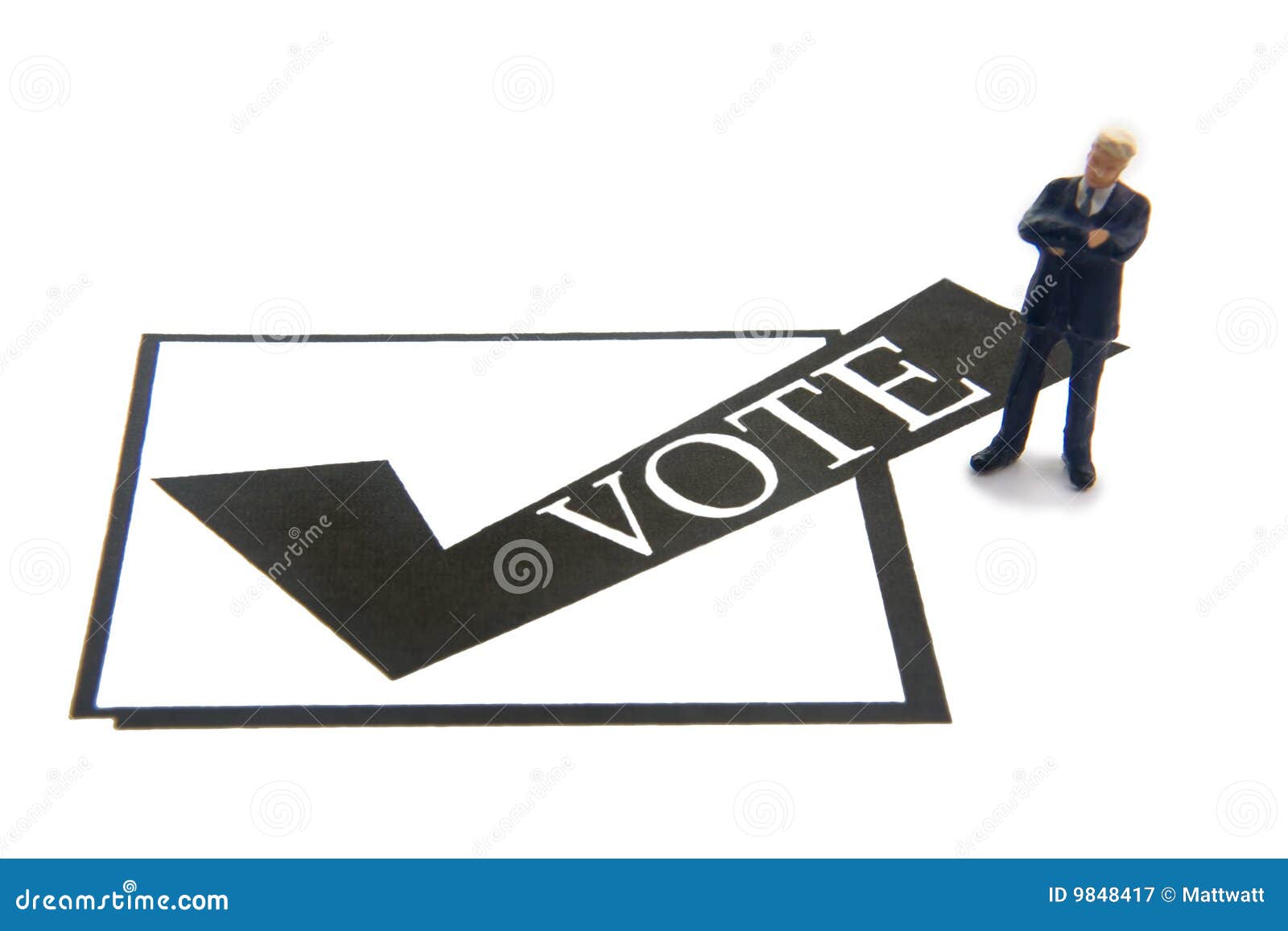 Vote Check Box stock image. Image of rights, figure, figurine - 9848417