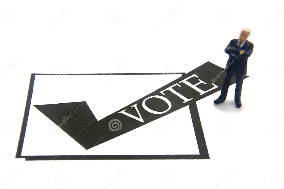 Vote Check Box stock image. Image of rights, figure, figurine - 9848417