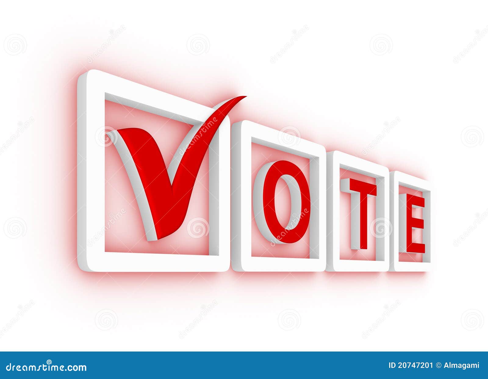 Vote with check mark stock illustration. Illustration of sign - 20747201