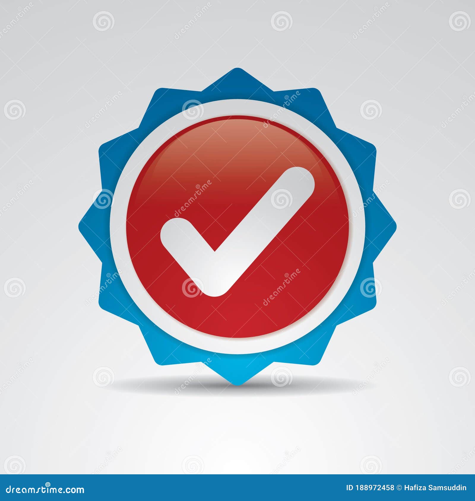 Vote Check Mark. Vector Illustration Decorative Design Stock Vector ...
