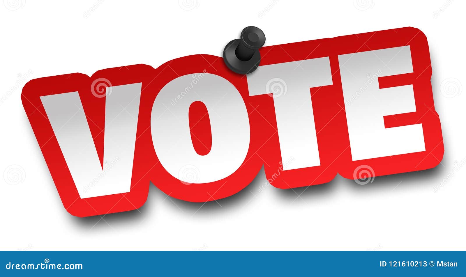 Vote Concept 3d Illustration Isolated Stock Illustration - Illustration ...