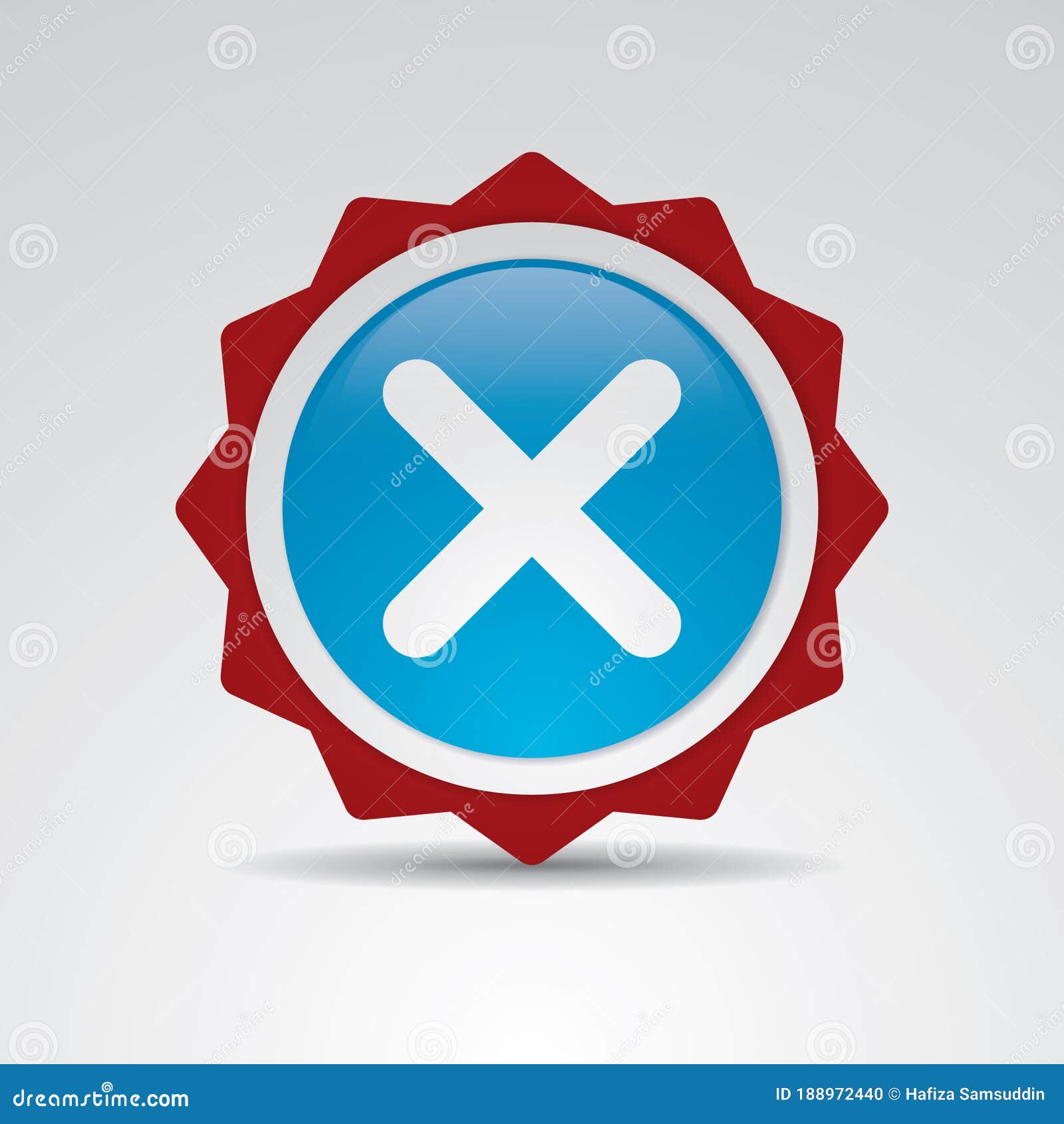 Vote Cross Mark. Vector Illustration Decorative Design Stock Vector ...