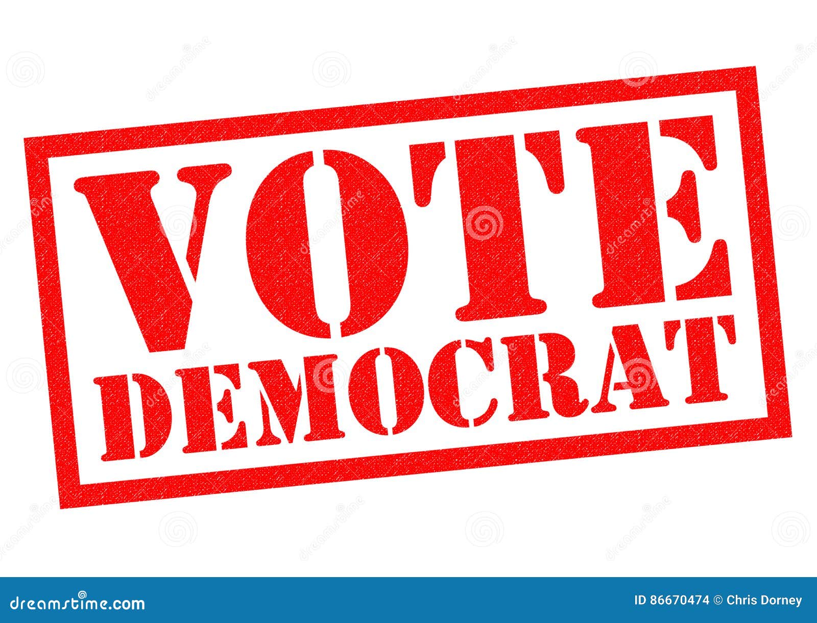 VOTE DEMOCRAT stock illustration. Illustration of democratic - 86670474