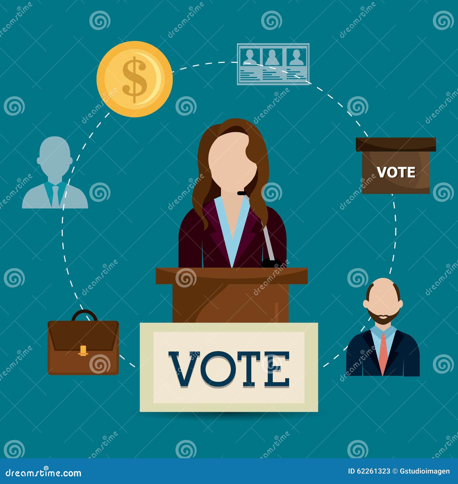 Vote design. stock illustration. Illustration of positive - 62261323