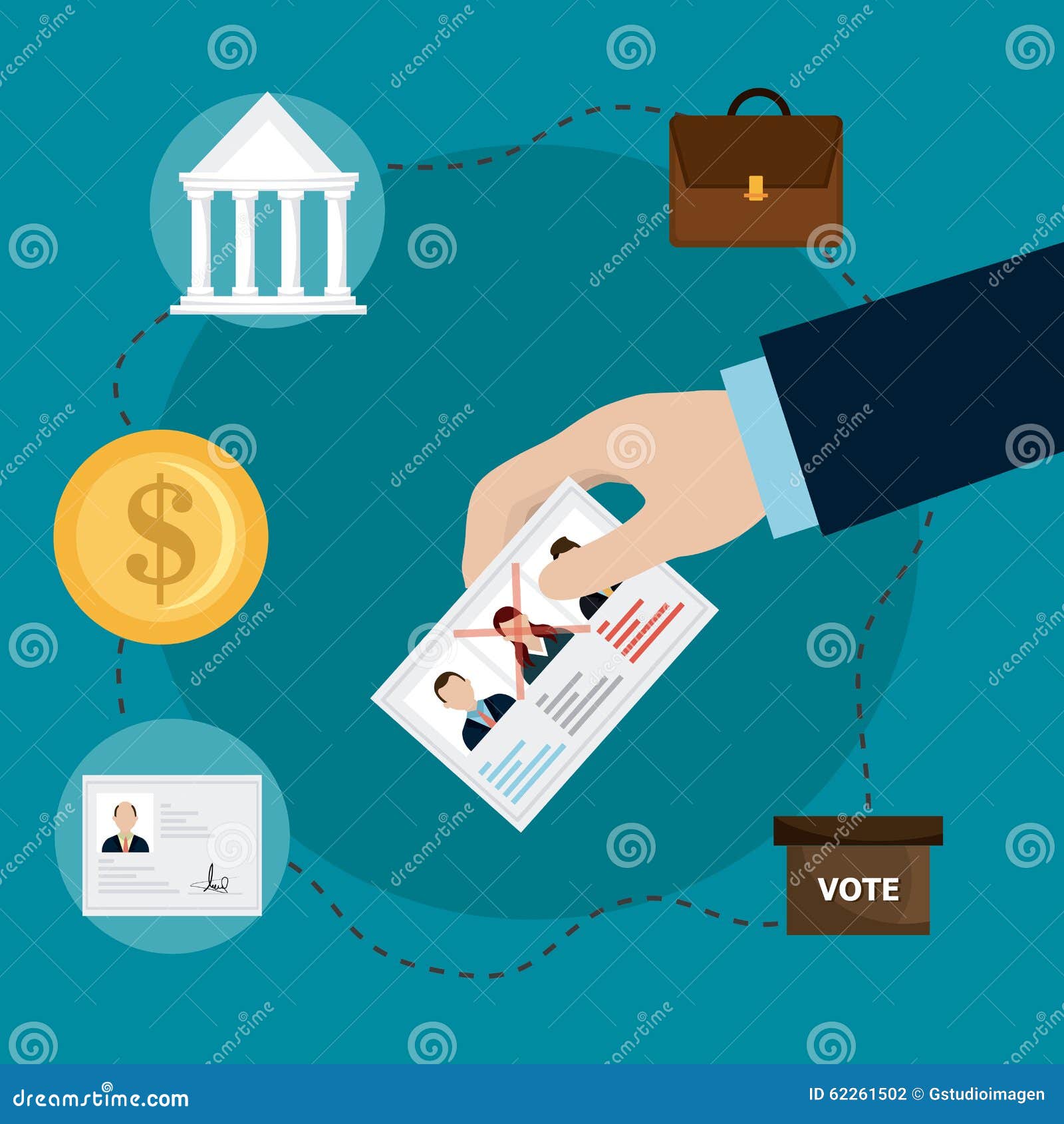 Vote design. stock illustration. Illustration of decision - 62261502