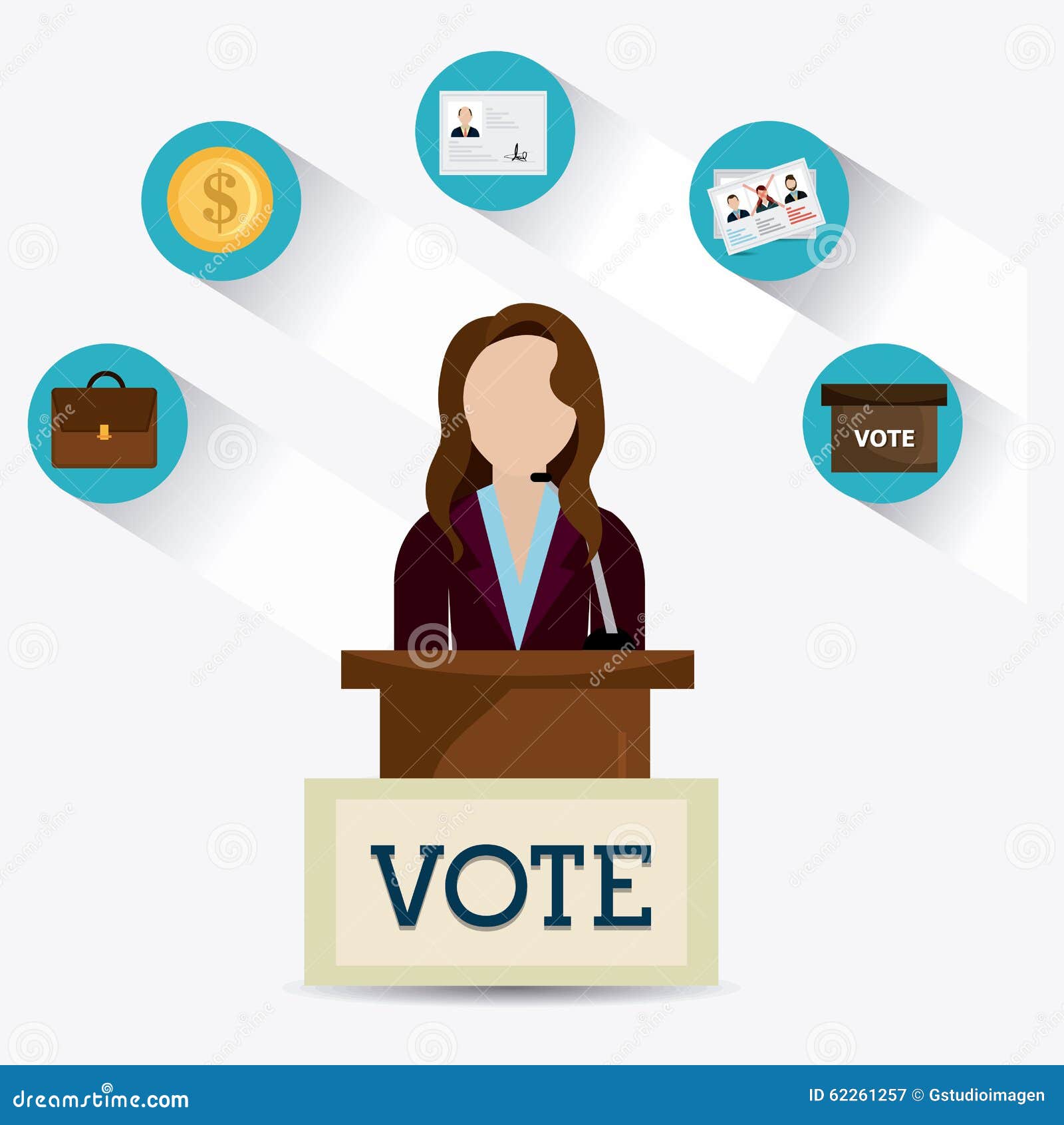 Vote design. stock illustration. Illustration of graphic - 62261257
