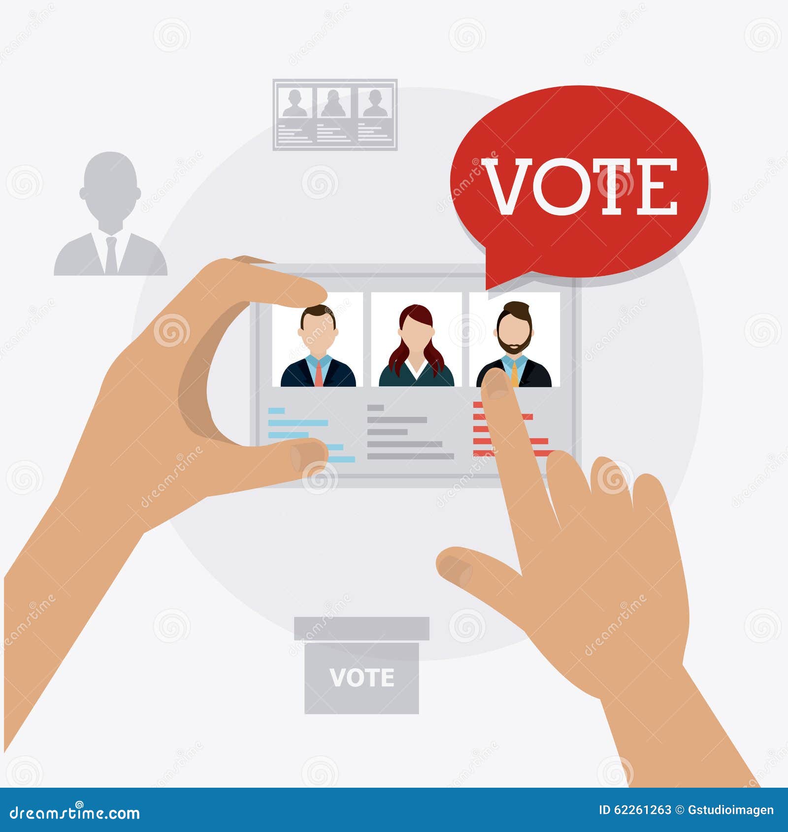 Vote design. stock illustration. Illustration of campaign - 62261263
