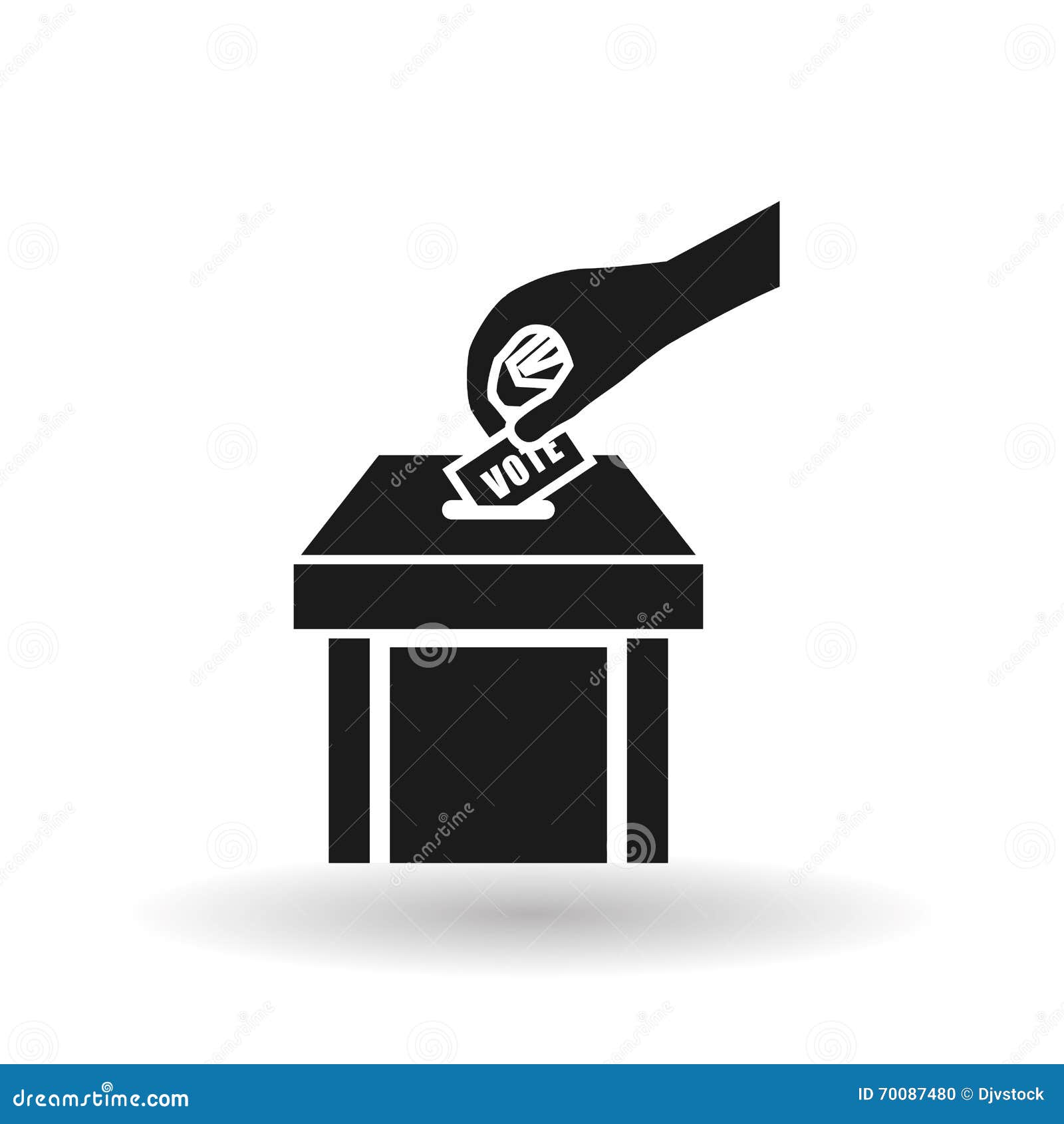 Vote Design Over White Background, Vector Illustration Stock Vector ...