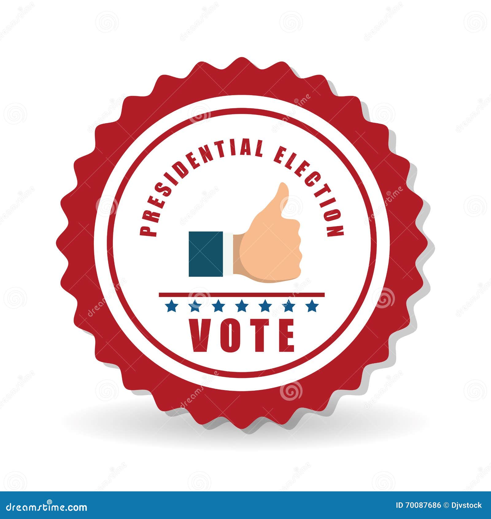 Vote Design Over White Background, Vector Illustration Stock Vector ...
