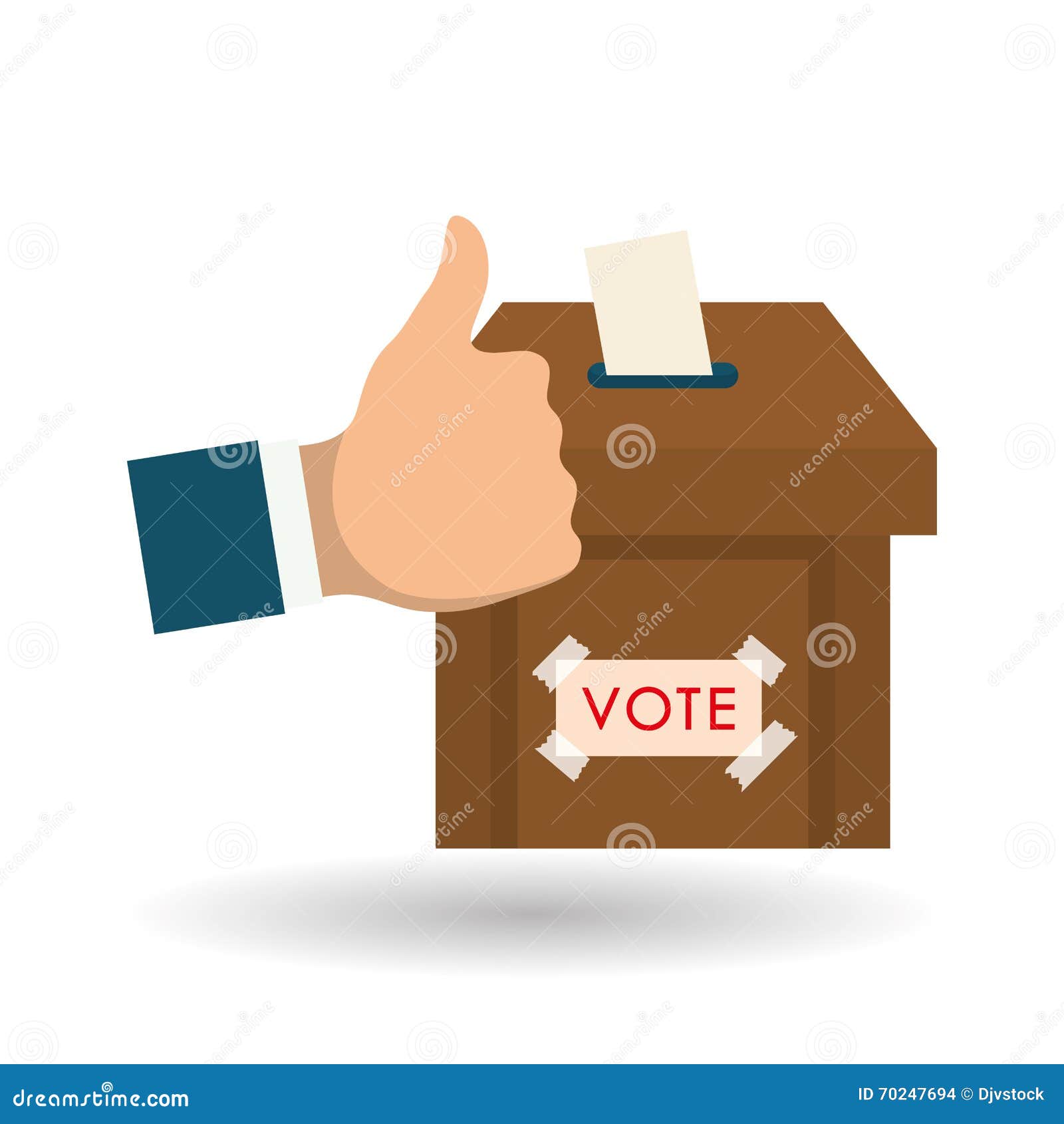 Vote Design Over White Background, Vector Illustration Stock Vector ...