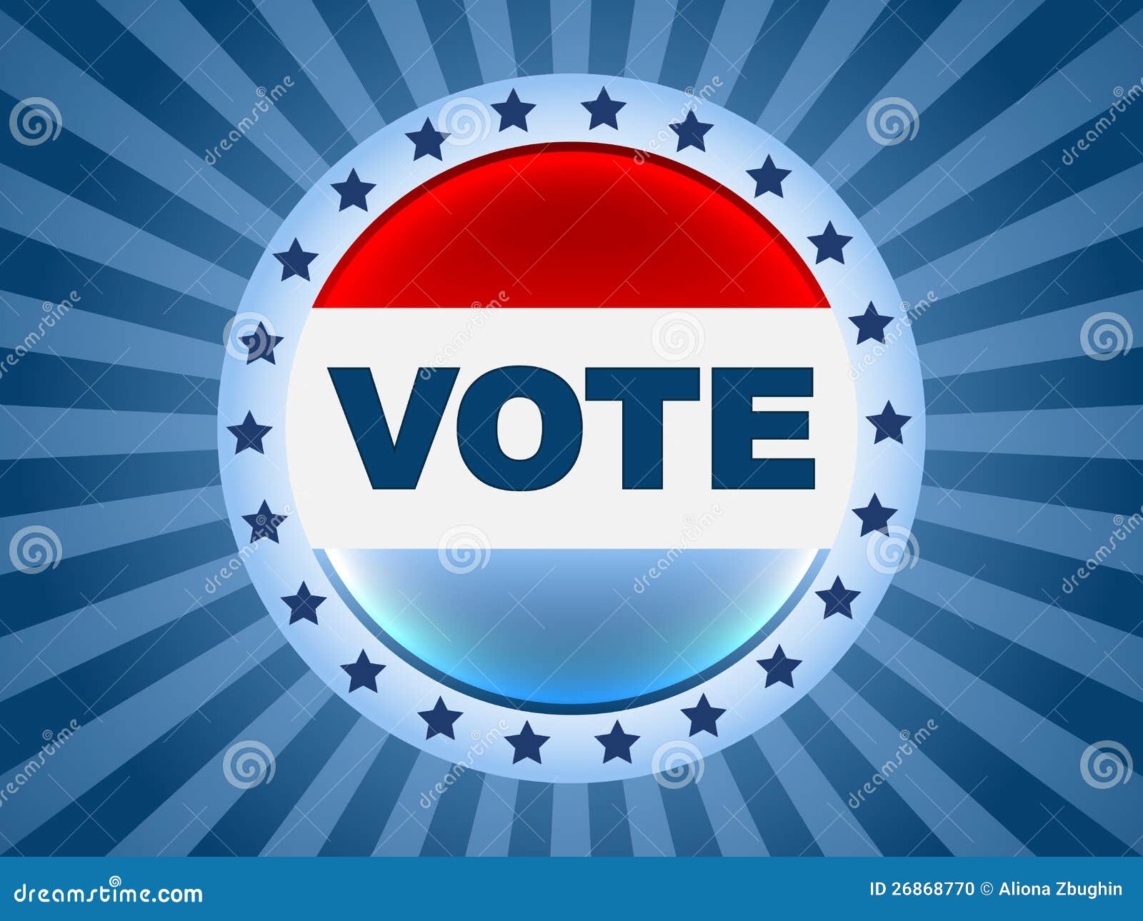Vote election badge stock vector. Illustration of backgrounds - 26868770