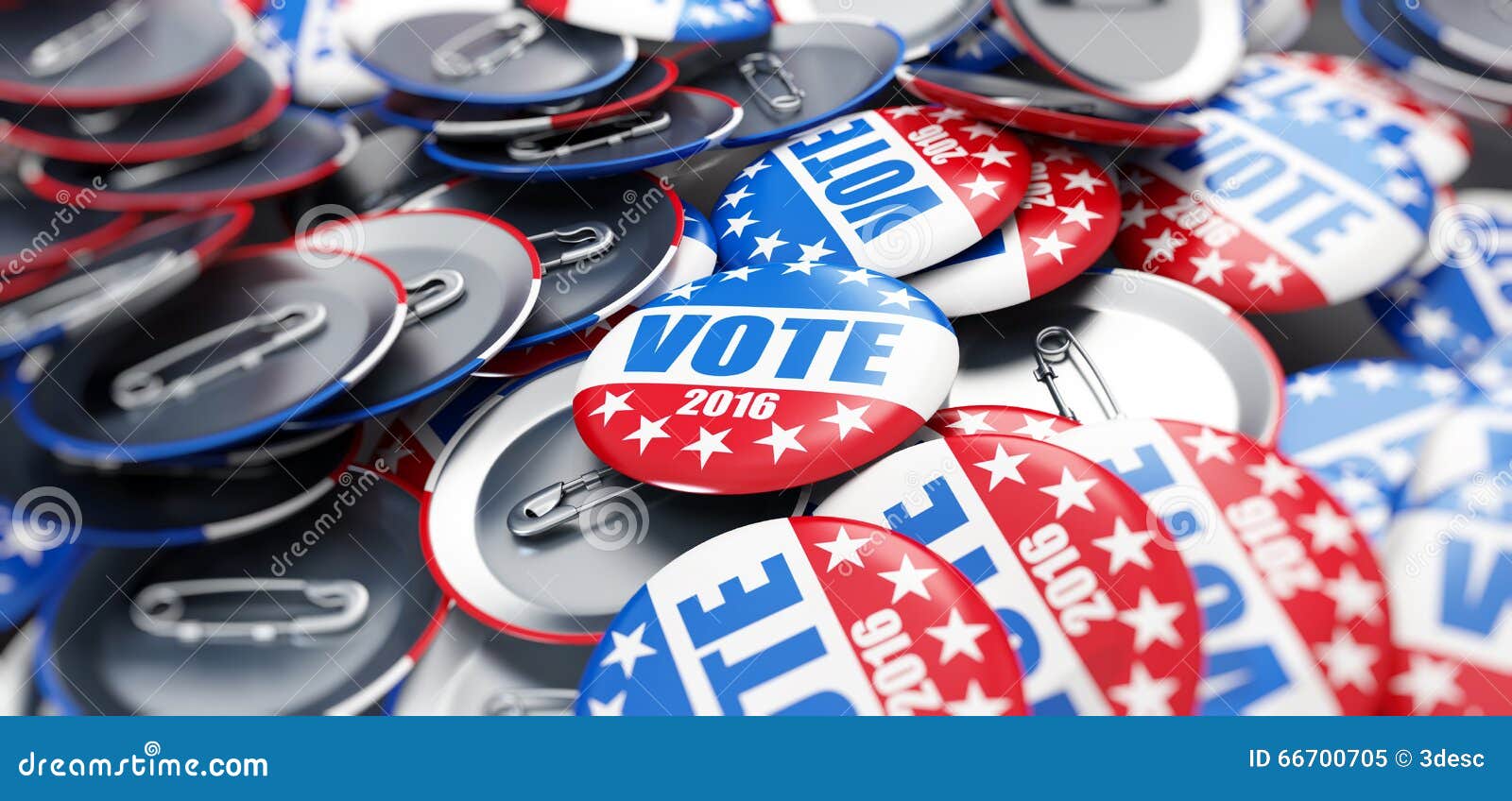 Vote Election Badge Button for 2016 Stock Illustration - Illustration ...