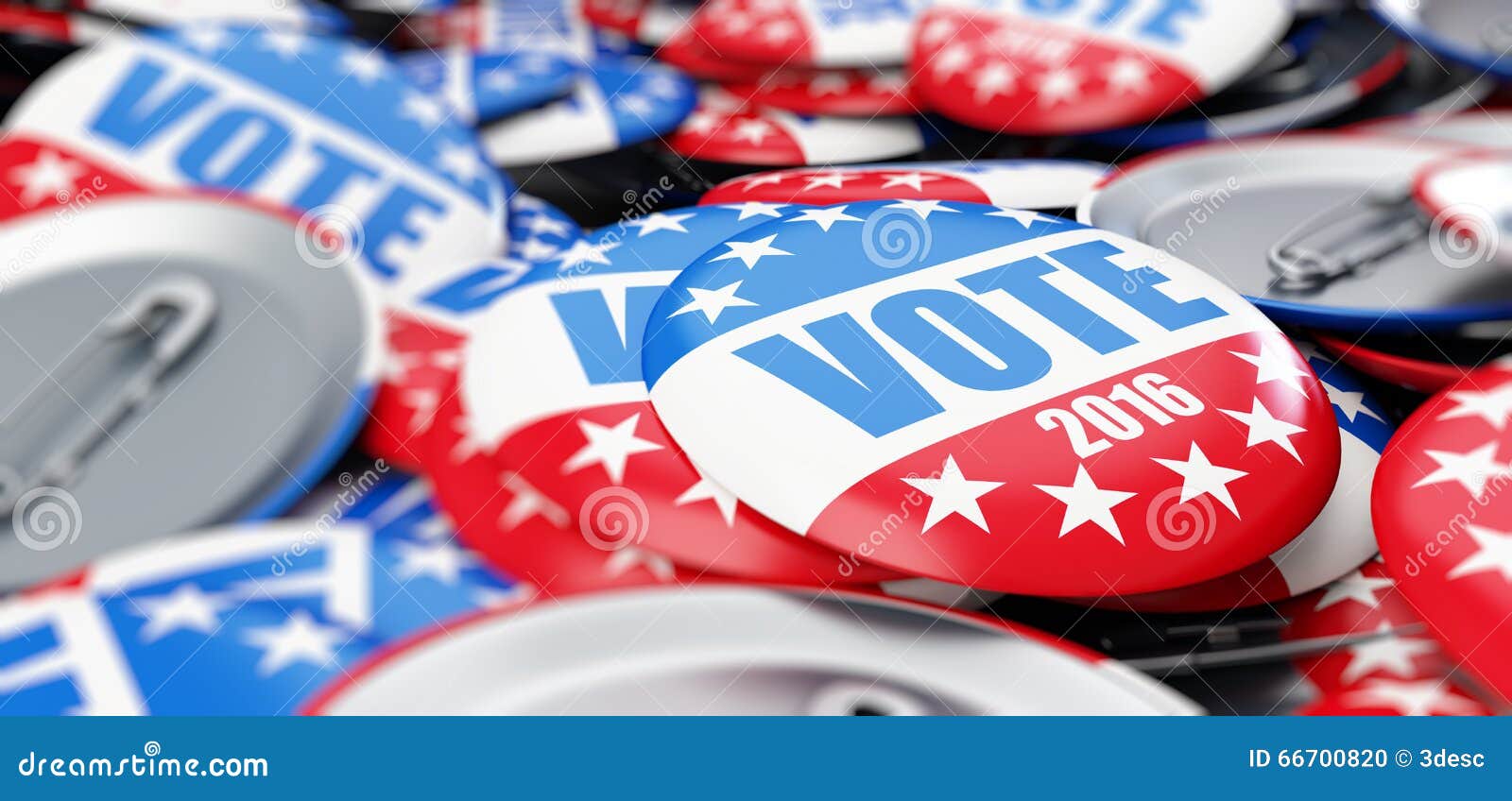 Vote Election Badge Button for 2016 Stock Illustration - Illustration ...