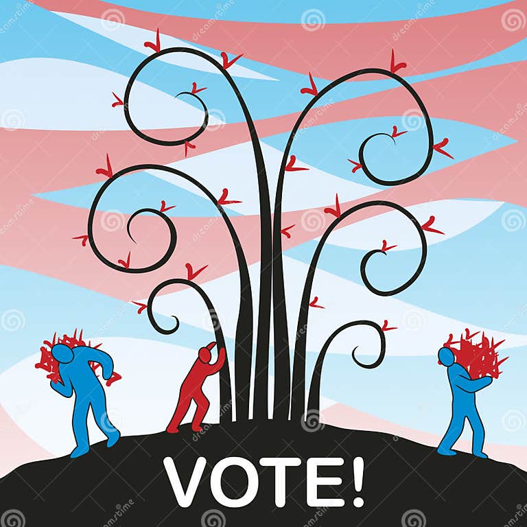 Vote stock illustration. Illustration of fist, effort - 325777422