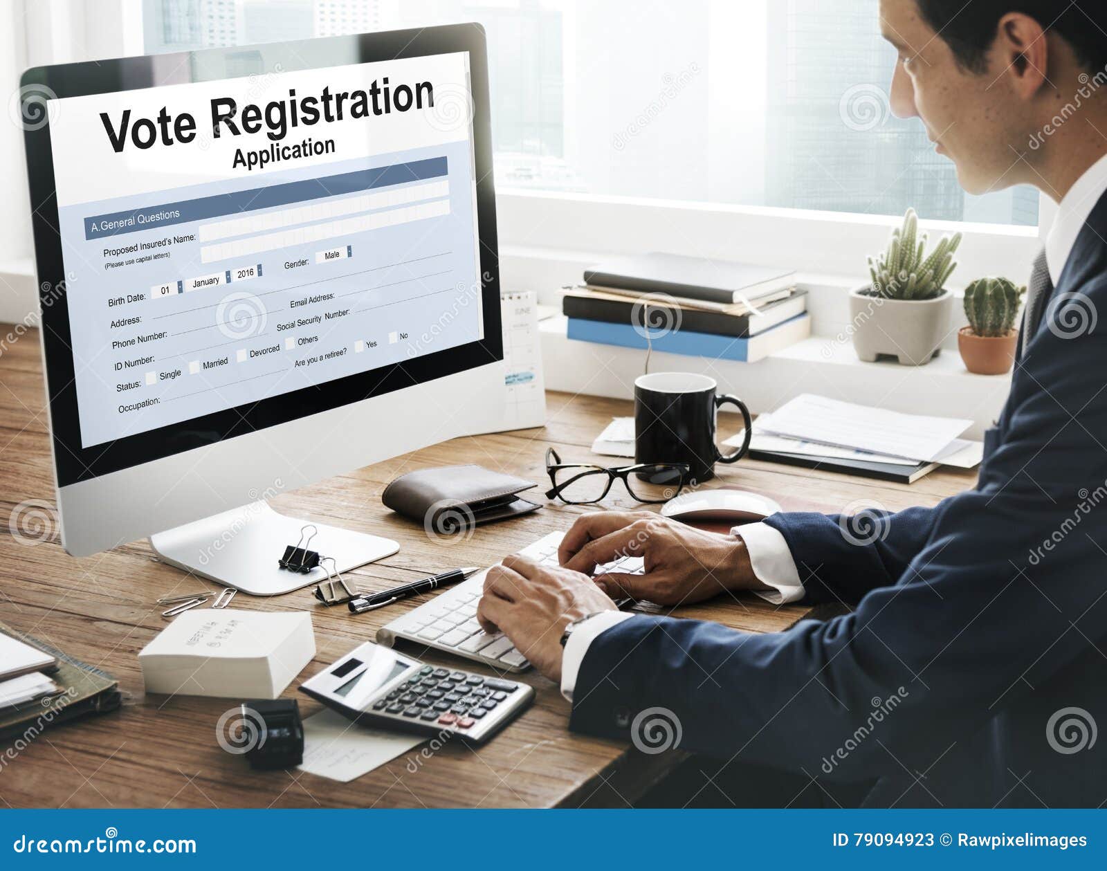 Vote Election Document Filling Concept Stock Image - Image of details ...