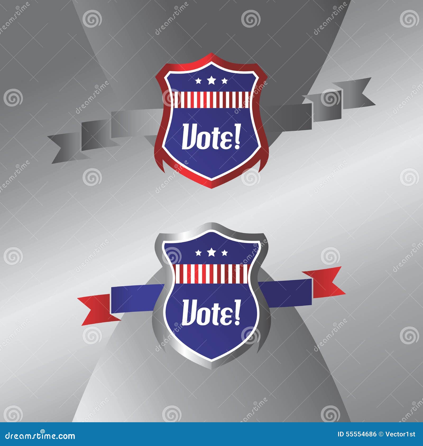 Vote and Election Label Theme Stock Vector - Illustration of design ...