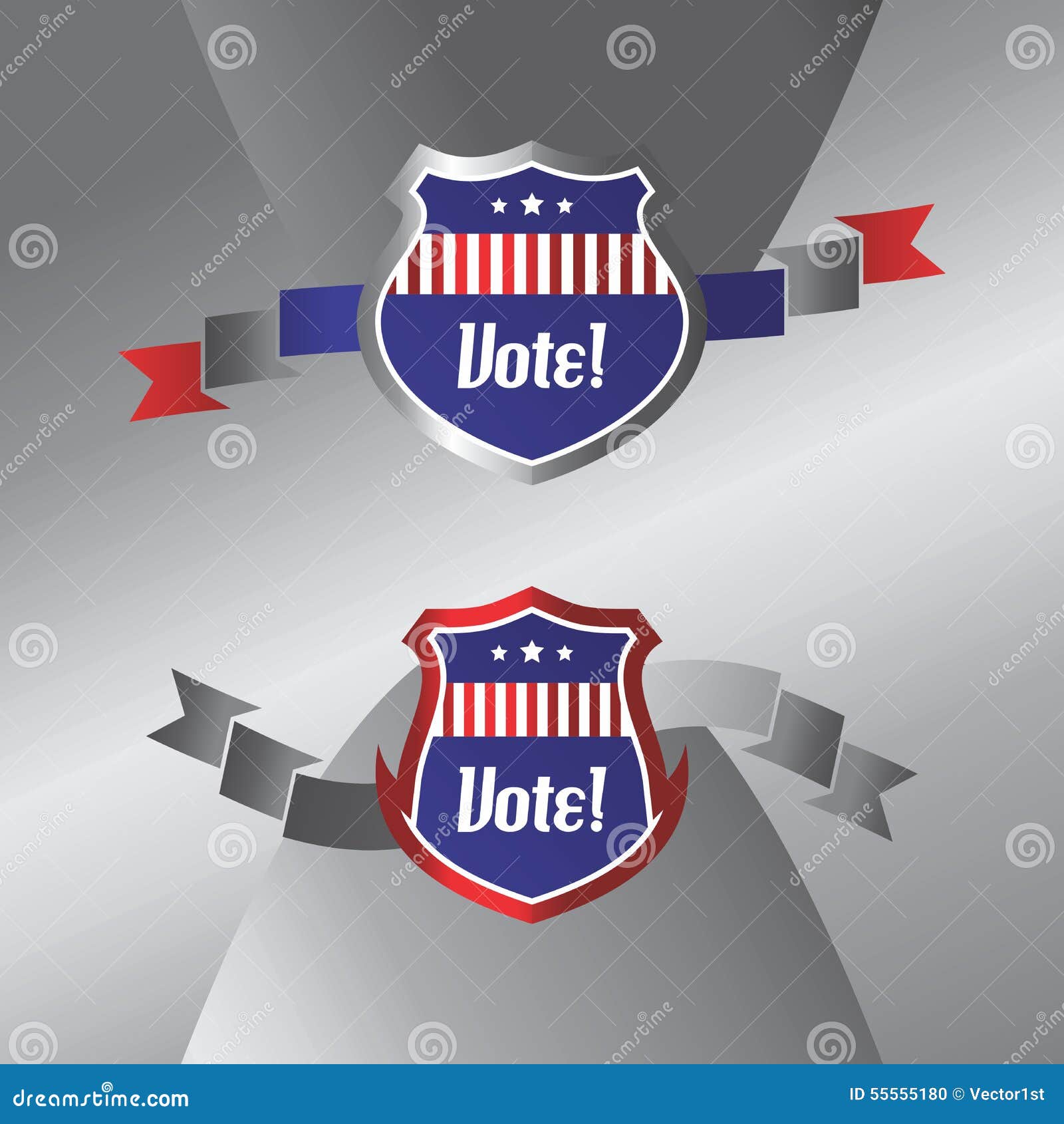 Vote and Election Label Theme Stock Vector - Illustration of luxury ...