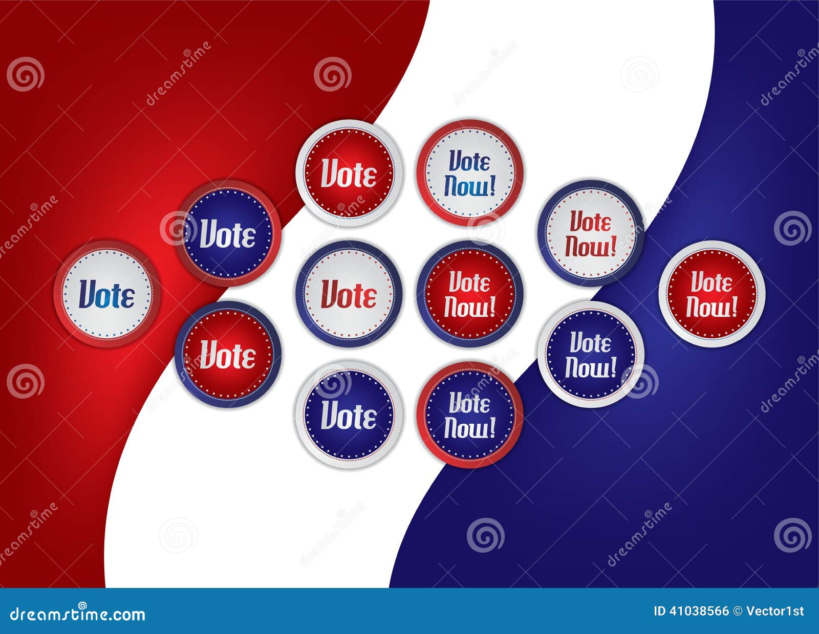 Vote and Election Label Theme Stock Vector - Illustration of package ...