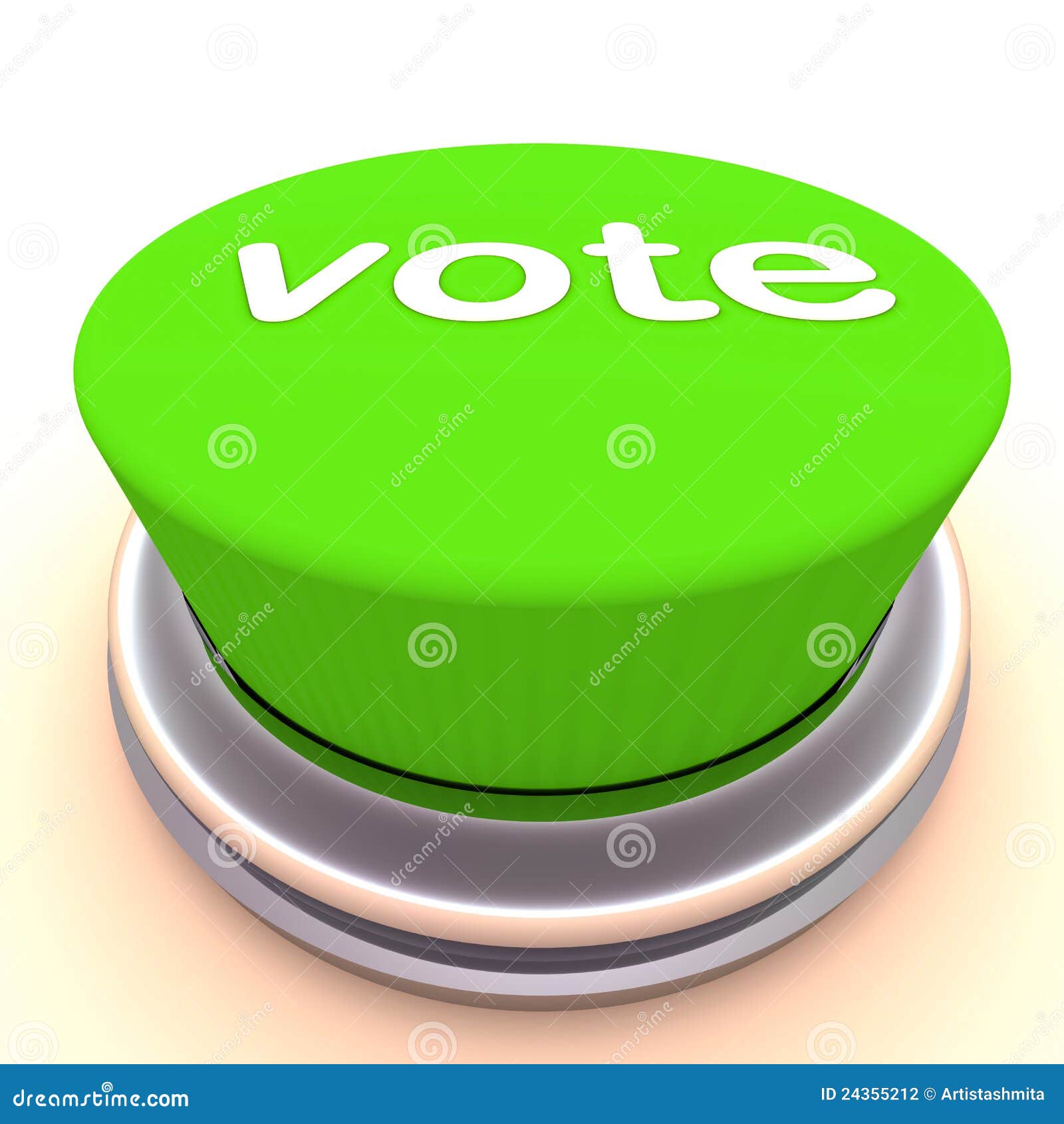 Vote green button stock illustration. Illustration of vote - 24355212