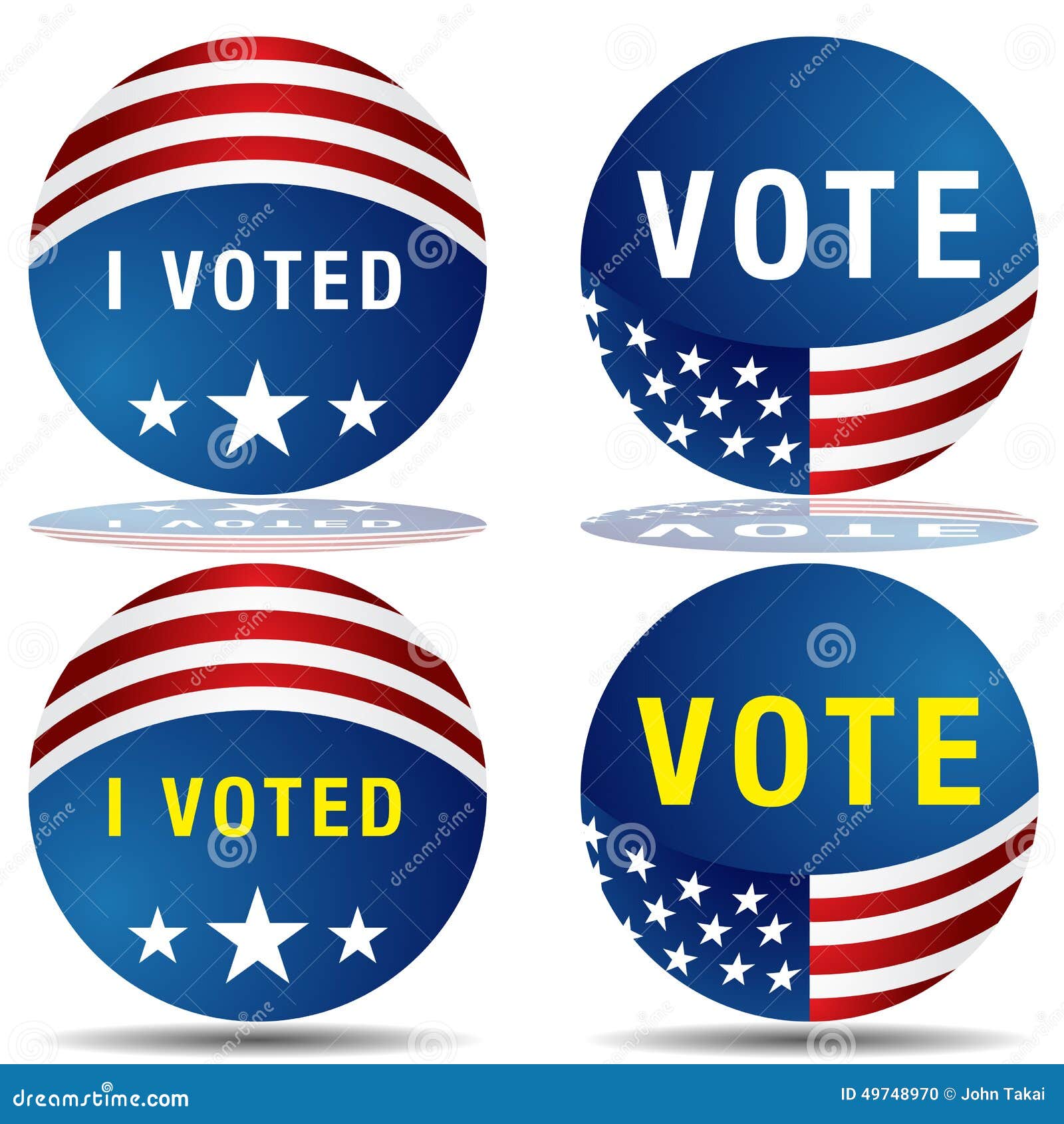 Vote Icon Set stock vector. Illustration of vote, voted - 49748970