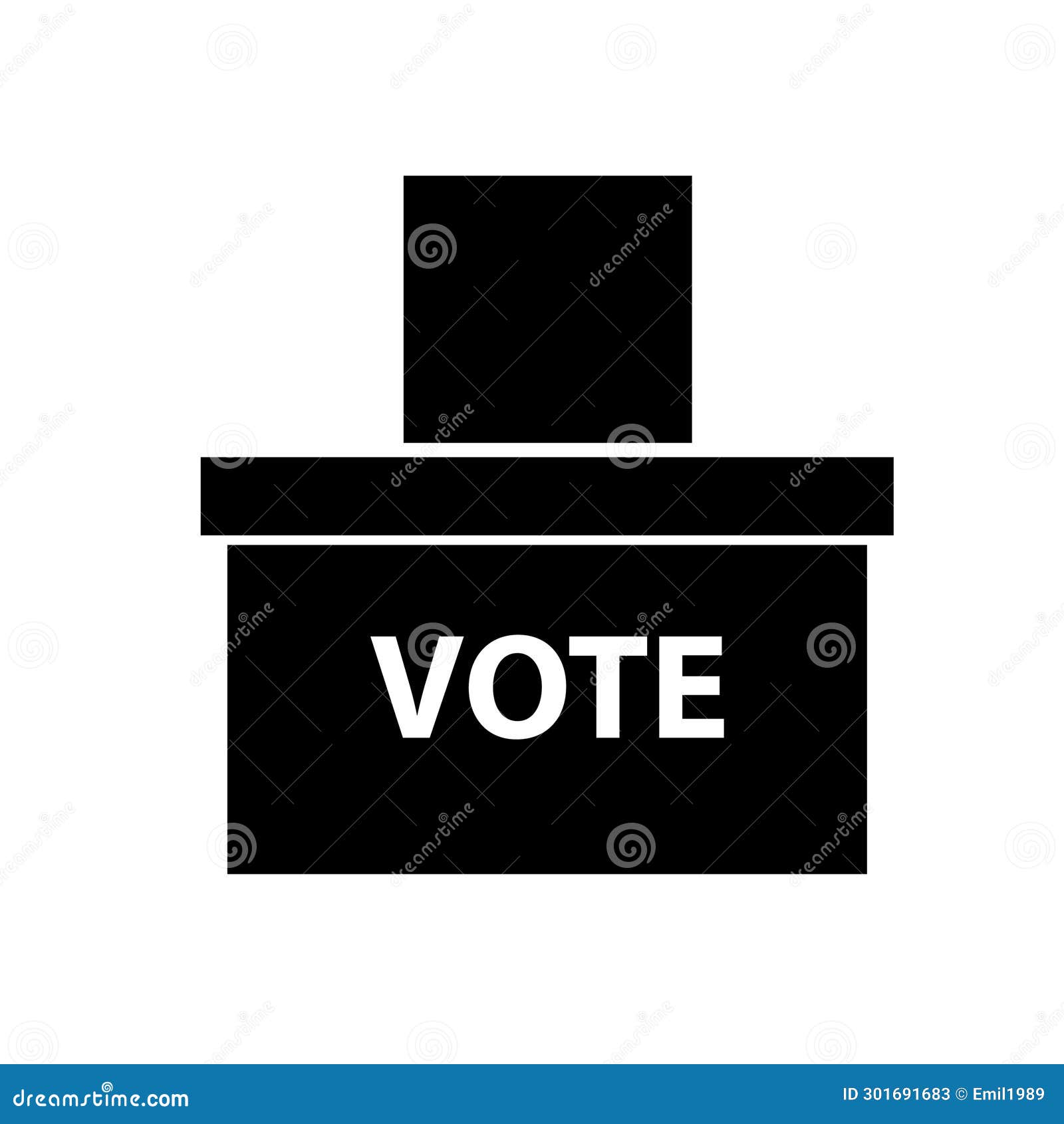 Vote Icon Symbol Basic Simple Design. Stock Illustration - Illustration ...
