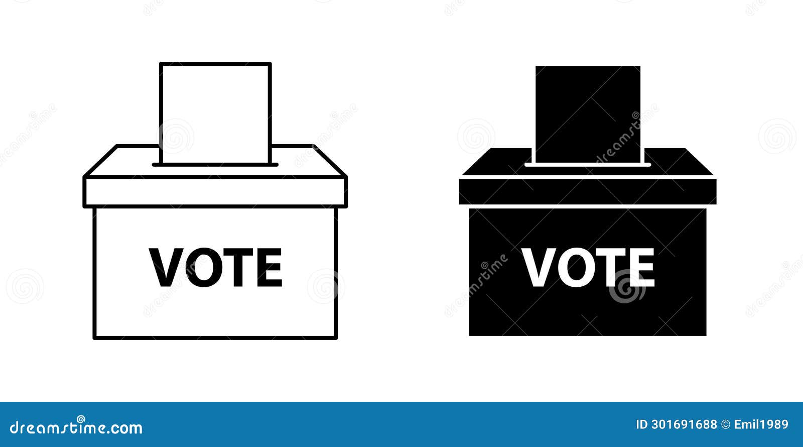 Vote Icon Symbol Basic Simple Design. Stock Illustration - Illustration ...