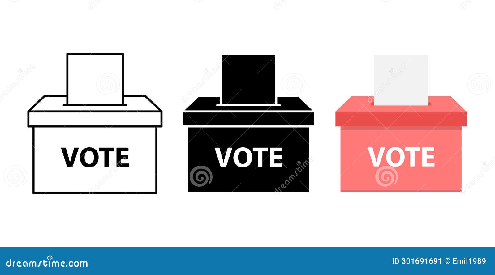 Vote Icon Symbol Basic Simple Design. Stock Illustration - Illustration ...