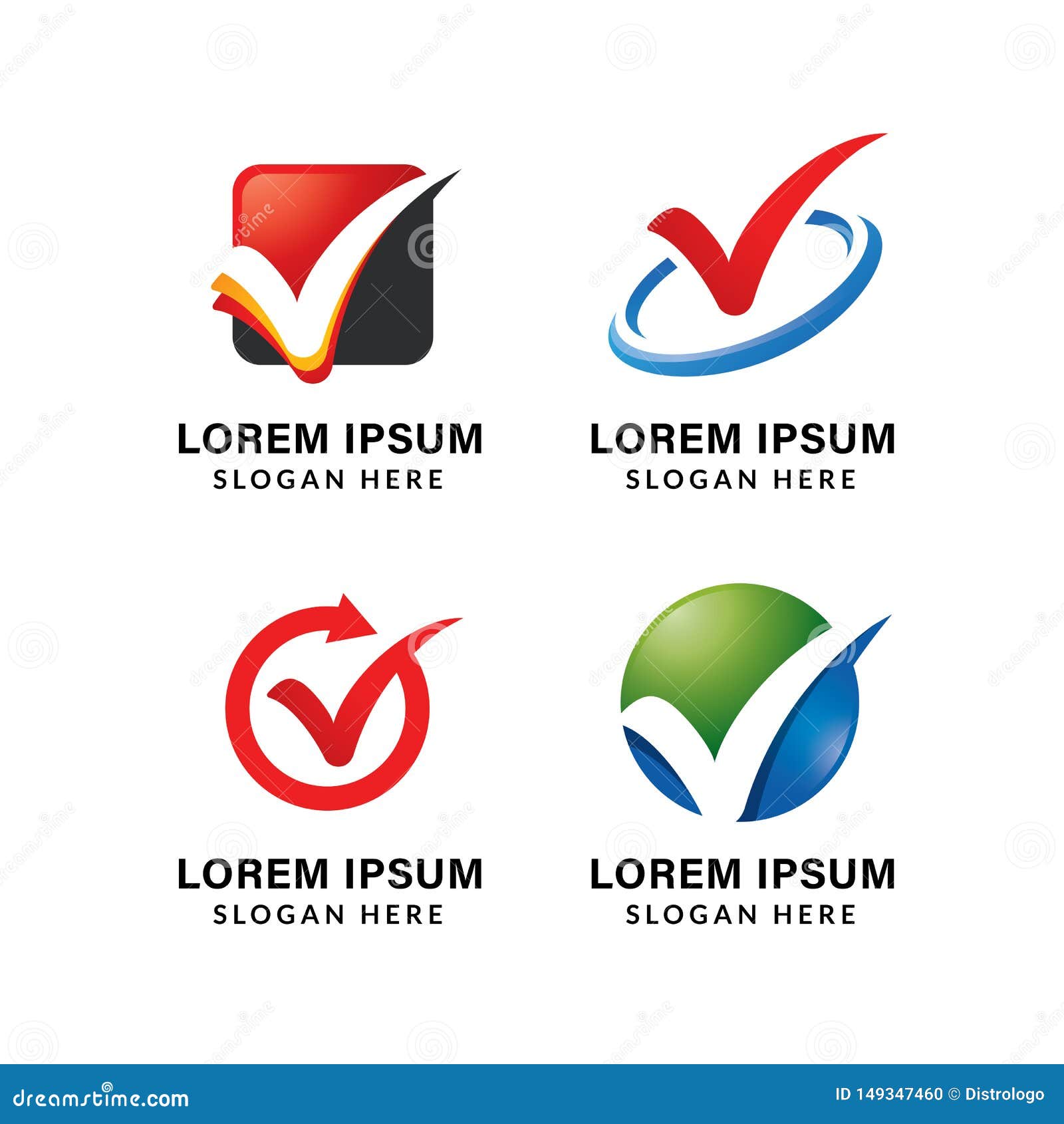 Vote Icon Symbol Design. Check Mark Logo Icon Vector Template Stock ...