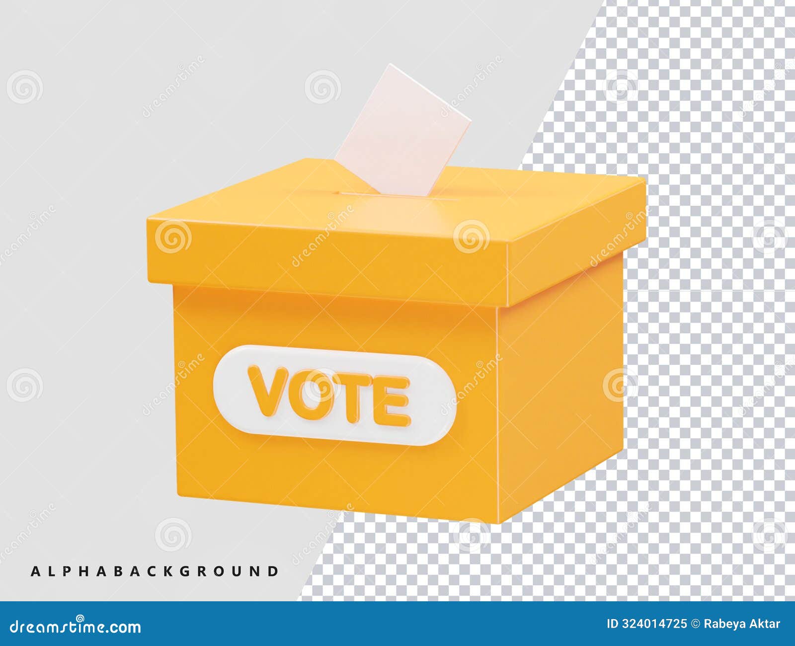 Vote Icon Vector Illustration Element 3d Rendering Transparent Eps ...