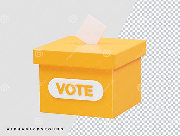 Vote Icon Vector Illustration Element 3d Rendering Transparent Eps ...
