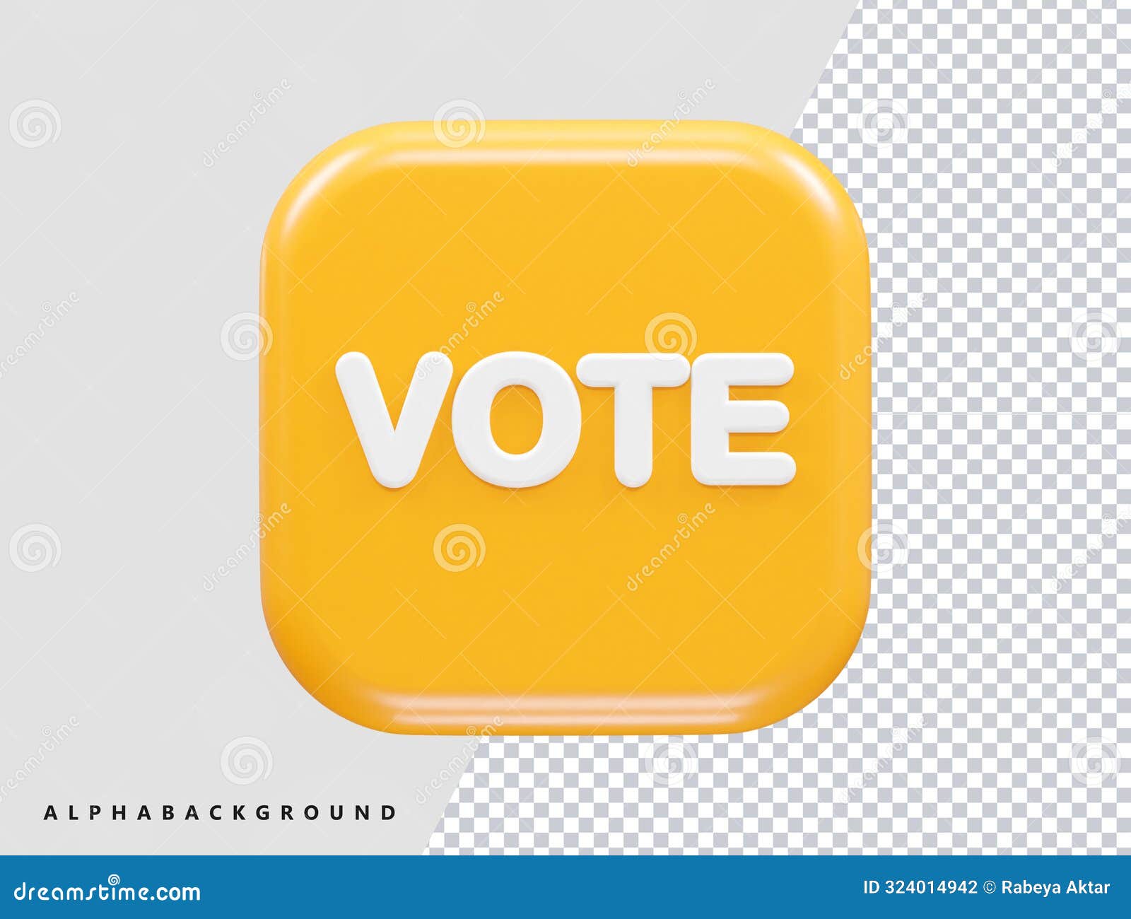 Vote Icon Vector Illustration Element 3d Rendering Transparent Eps ...