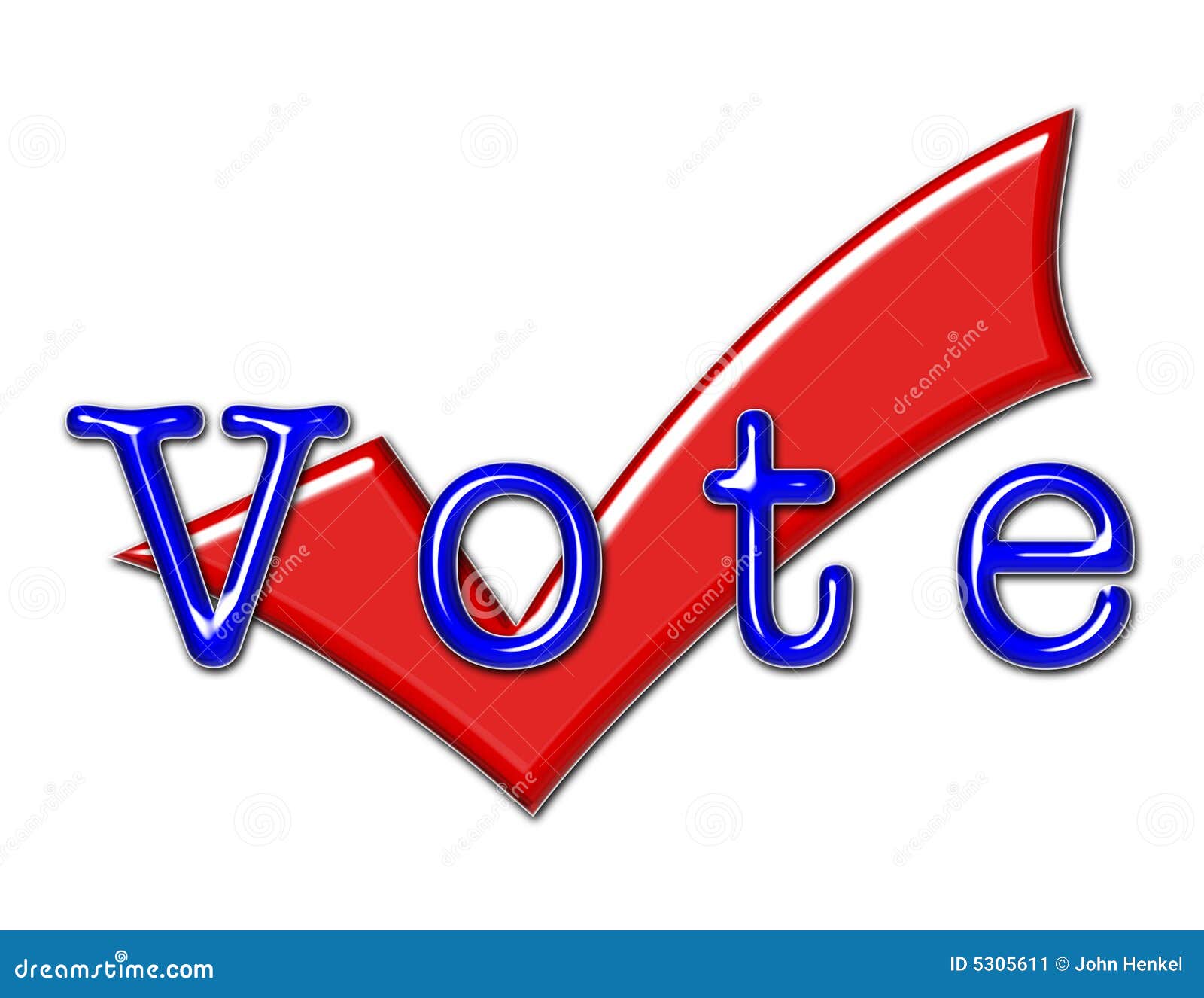 Vote Illustration and Checkmark Stock Illustration - Illustration of ...