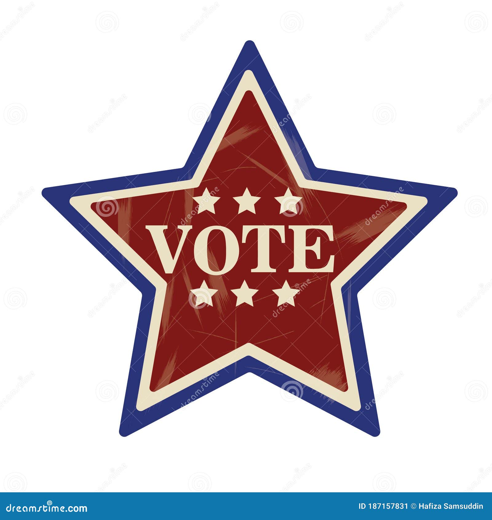 Vote Label. Vector Illustration Decorative Design Stock Vector ...